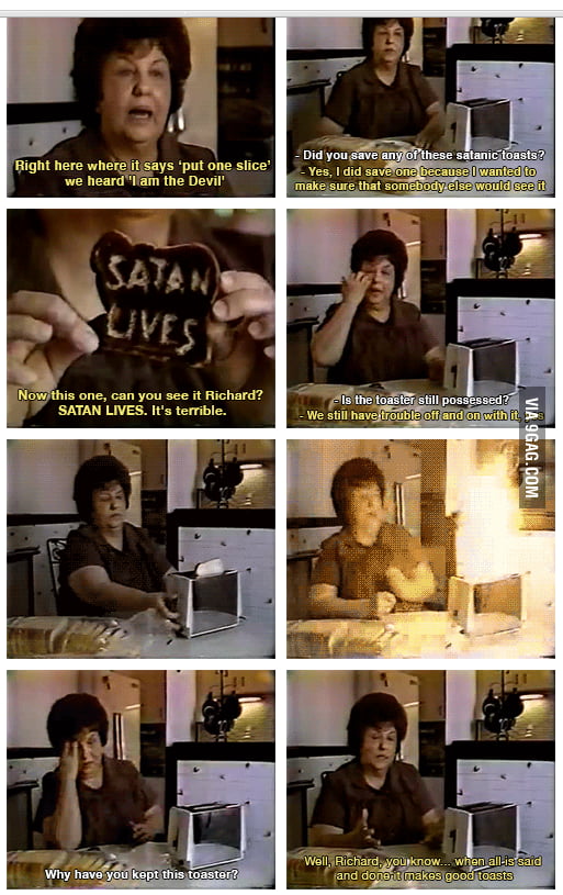 Possessed toaster - 9GAG