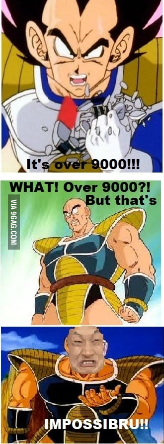 What?! Over 9000?! - 9GAG