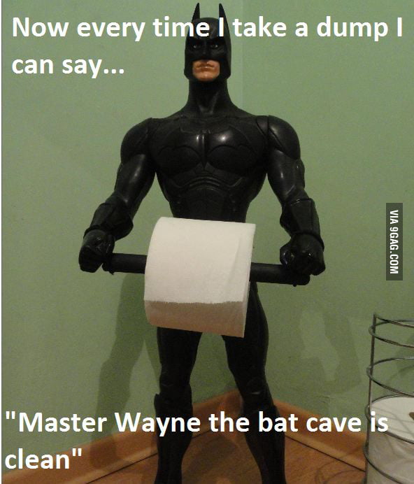 Batman toilet paper holder - 9GAG