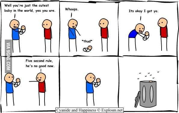 Five second rule - 9GAG