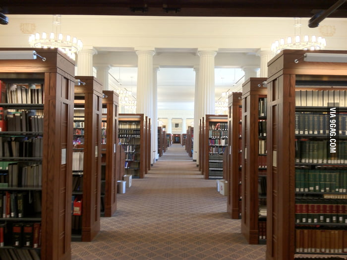 I see your library in Yale and I raise you a Harvard library - 9GAG