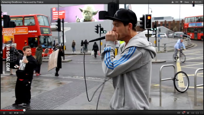 The Great Beatboxer with the Amazing Hidden Bicycle - 9GAG