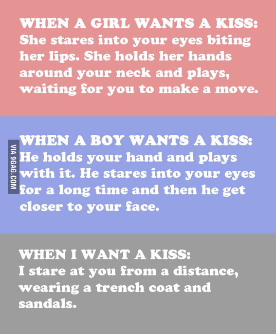 HOW TO KNOW ITS KISS TIME! - 9GAG