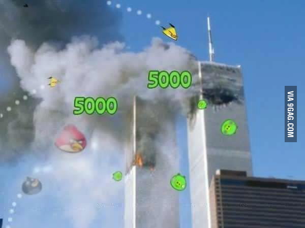9/11 vs. Angry Birds - 9GAG