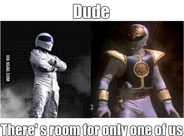 The Stig Vs White Power Ranger - 9GAG
