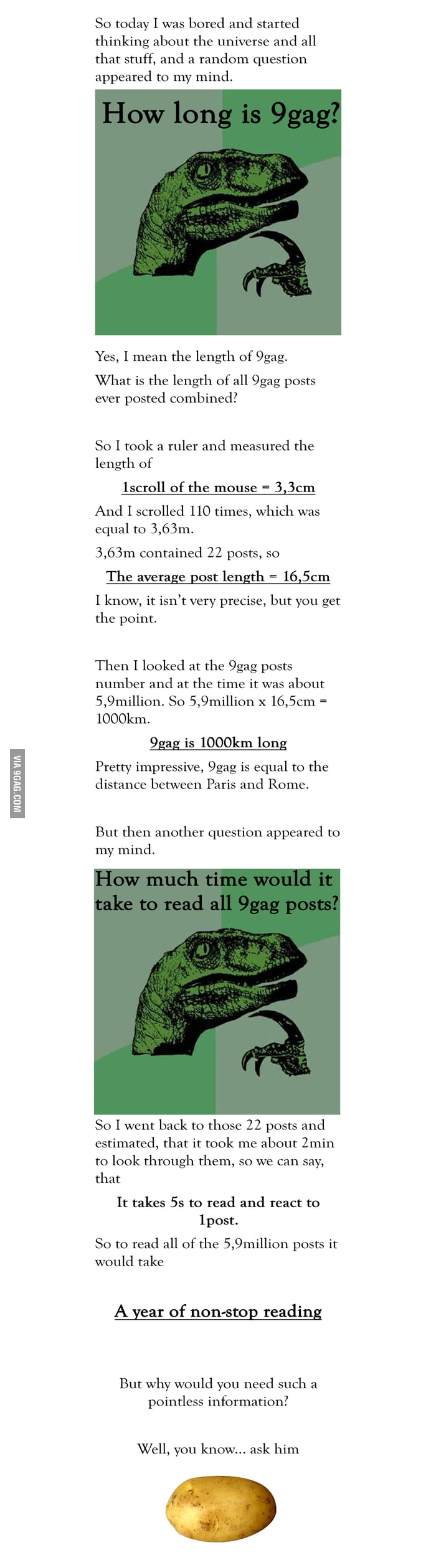 How long is the 9gag? - 9GAG