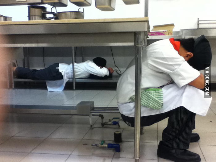 Sleeping in Kitchen level 99999999999999 - 9GAG