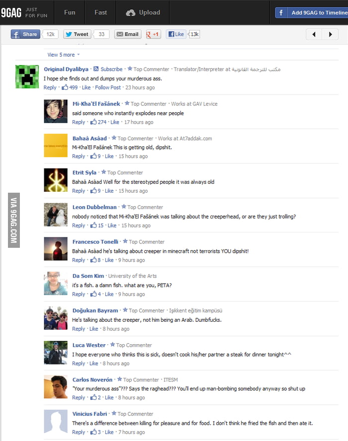 First legit misunderstanding in 9gag's comment history - 9GAG