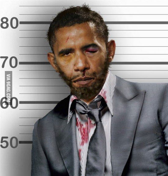 Obama Mugshot - 9GAG
