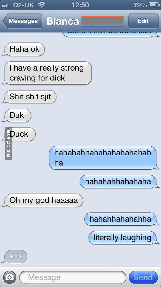 She blamed the autocorrect... - 9GAG