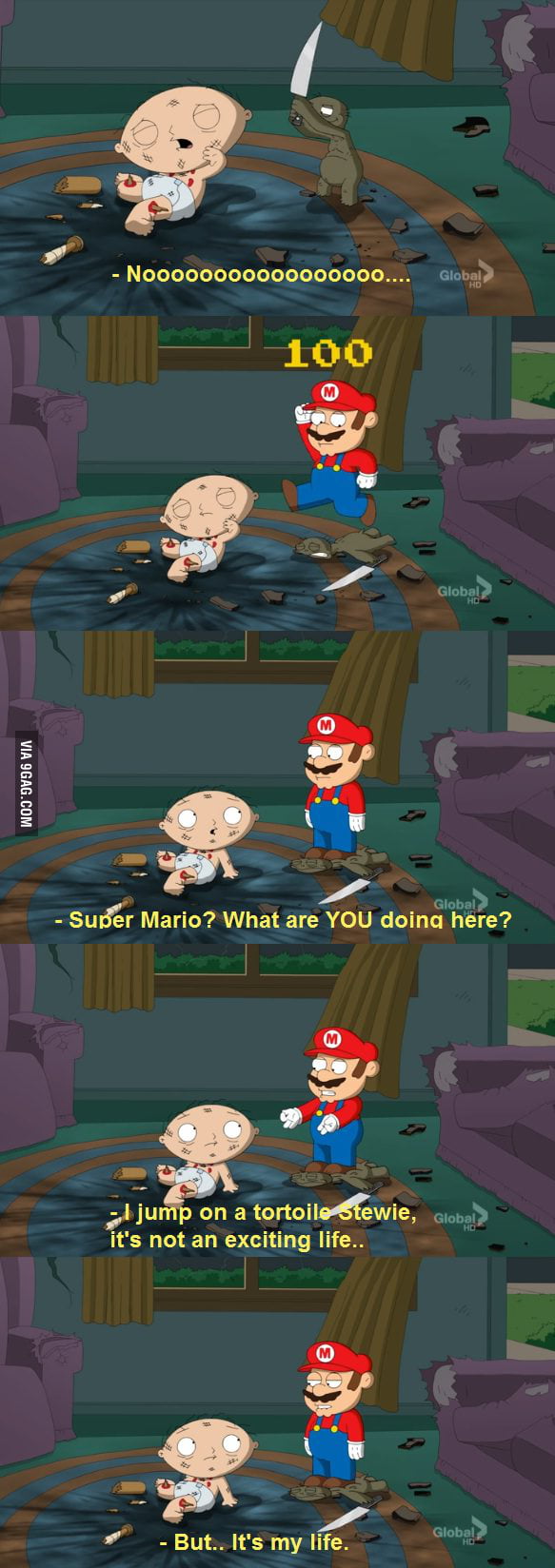 Super Mario's boring life - 9GAG