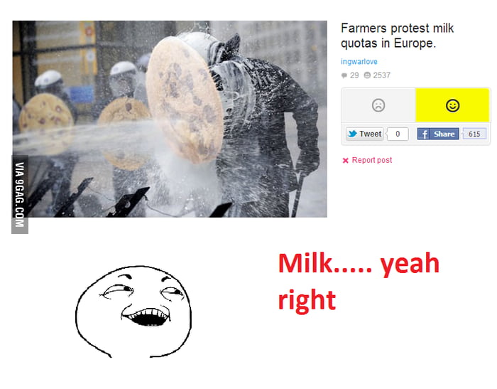 Milk... - 9GAG