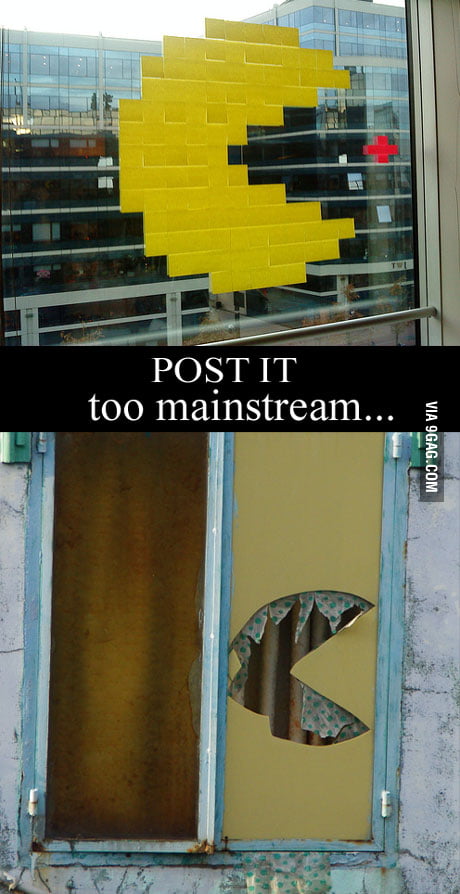 Post it too mainstream - 9GAG