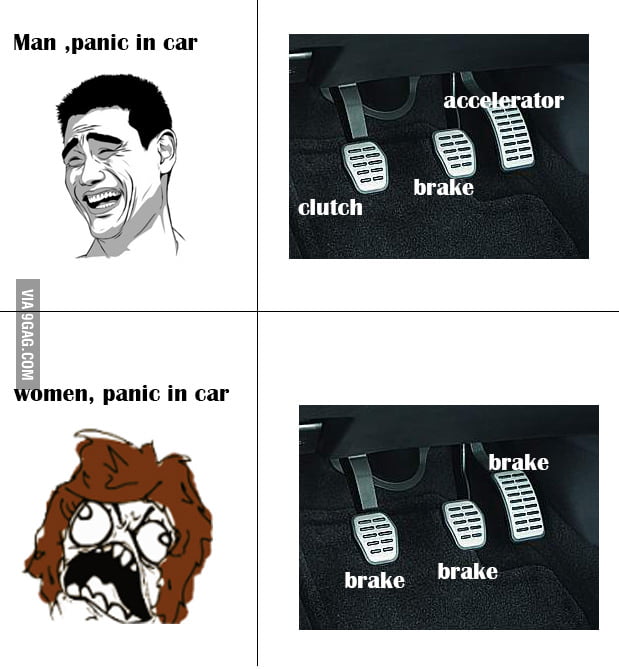 Hit all the brakes !!!! - 9GAG