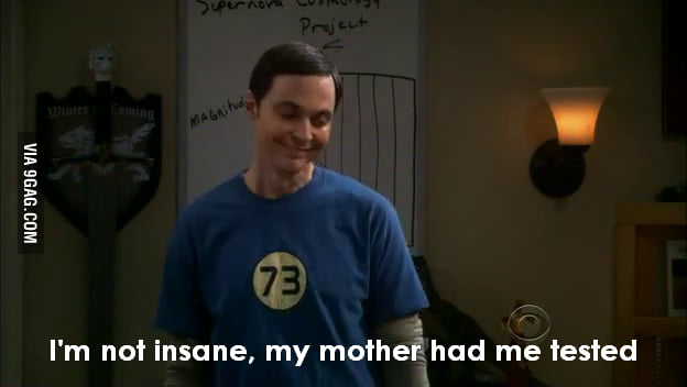 Sheldon's creepy smile - 9GAG