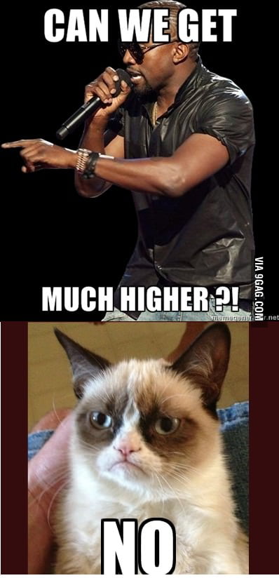 Grumpy cat on Kanye's dark fantasy - 9GAG