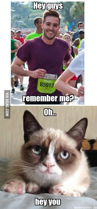 Grumpy cat not so grumpy - 9GAG