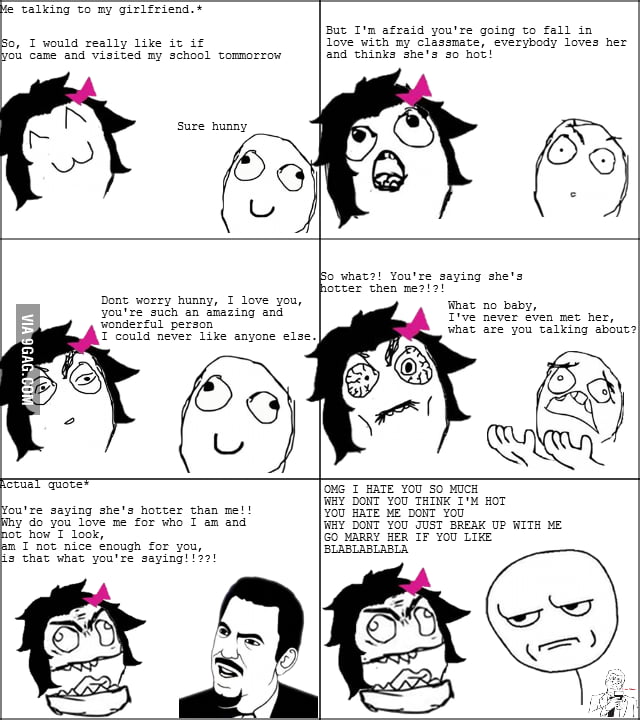 (Ex) Girlfriend logic. - 9GAG