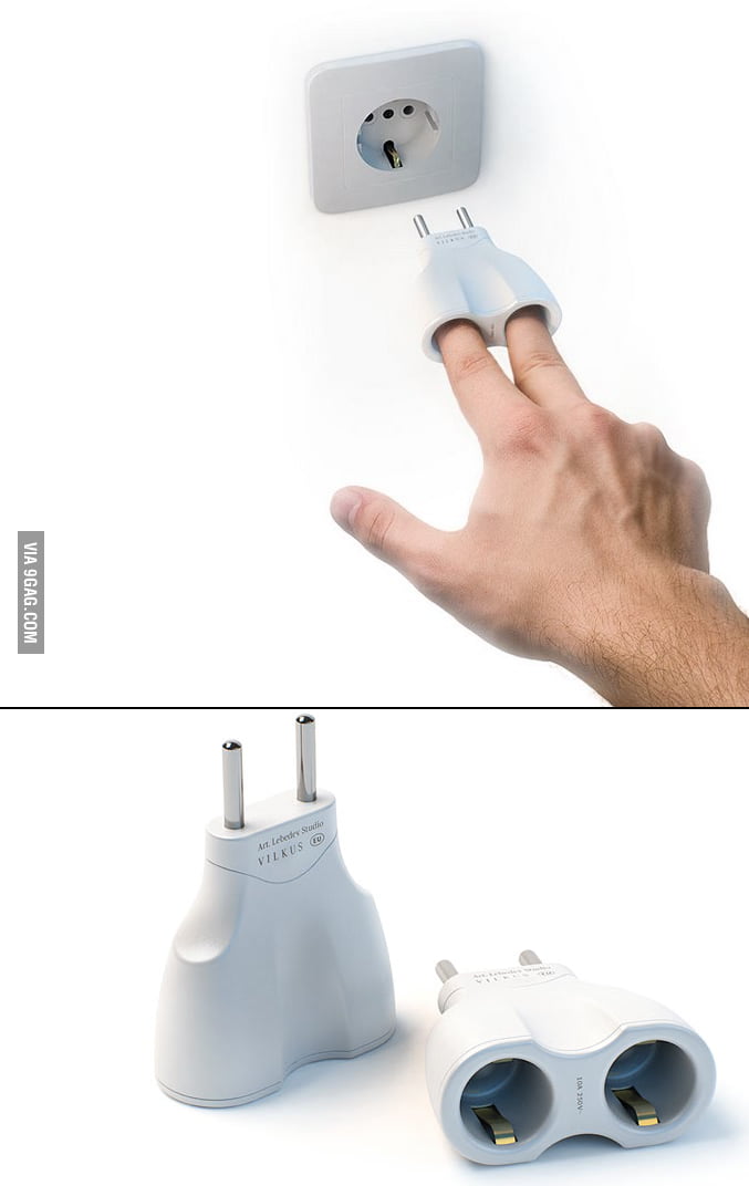 The Vilcus Dactyloadapter, the World's first suicidal plug - 9GAG