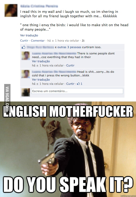 English Motherf**ker!!! - 9GAG