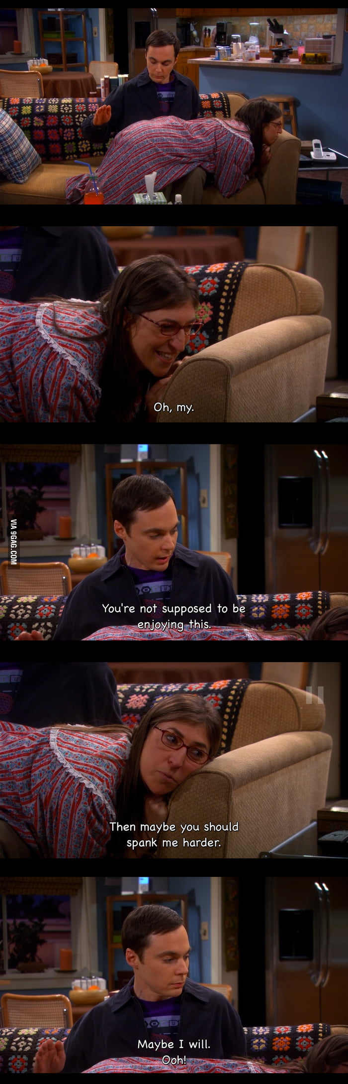 50 shades of....Sheldon? - 9GAG