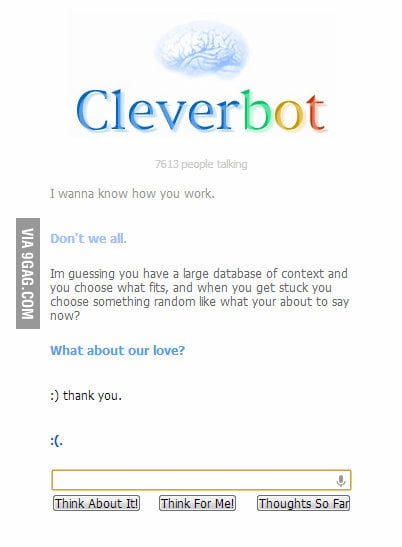 Not so clever cleverbot? - 9GAG