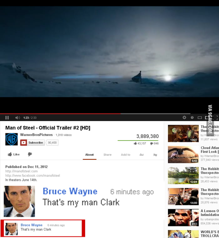 Bruce being Bruce - 9GAG