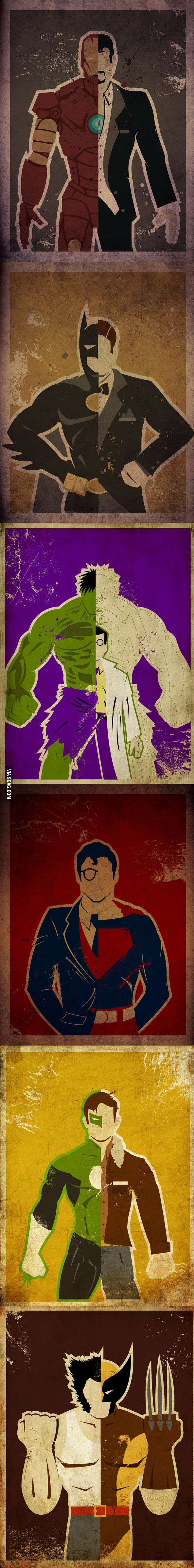 Superhero Secret Identity. Art by Danny Hass. - 9GAG