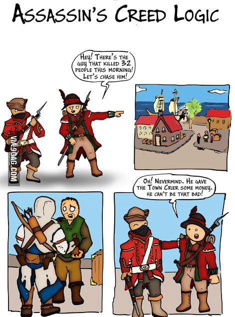 Assassin's creed logic - 9GAG