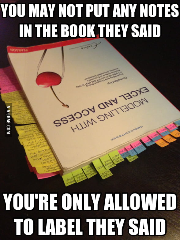 Preparing for an open book exam.. - 9GAG