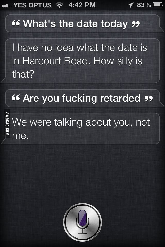 Shut down by Siri - 9GAG