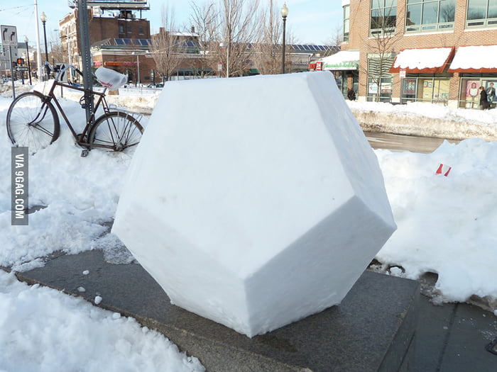 Snow Pentagonal Dodecahedron - 9GAG
