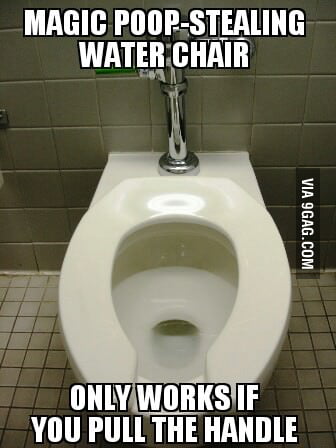 Magic Poop Stealer Chair - 9GAG
