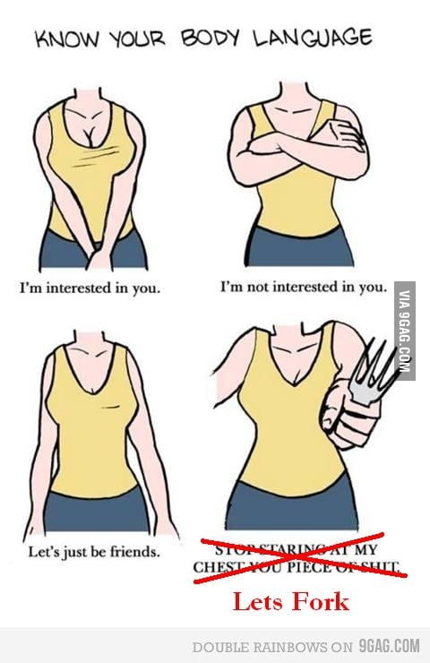 Body language. [Fixed] - 9GAG