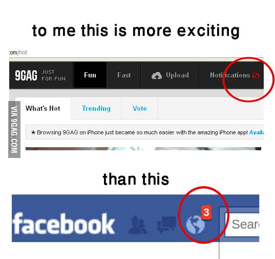 Notifications - 9GAG