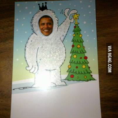 Obama-nable snowman - 9GAG