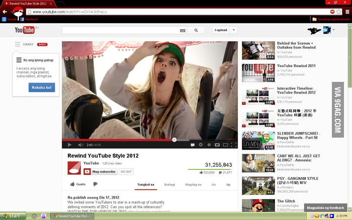 I just pause it at right timing - 9GAG