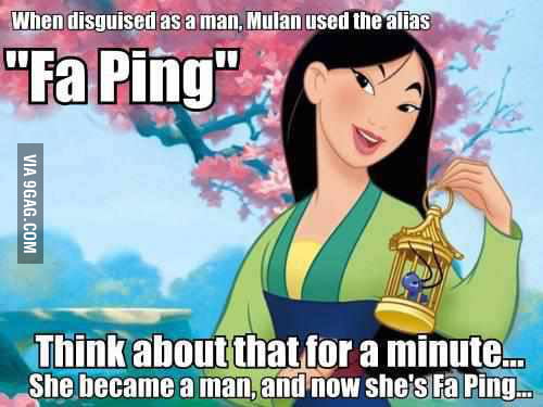 Now she's Fa Ping.. - 9GAG