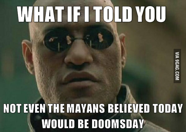 Morpheus on doomsday - 9GAG