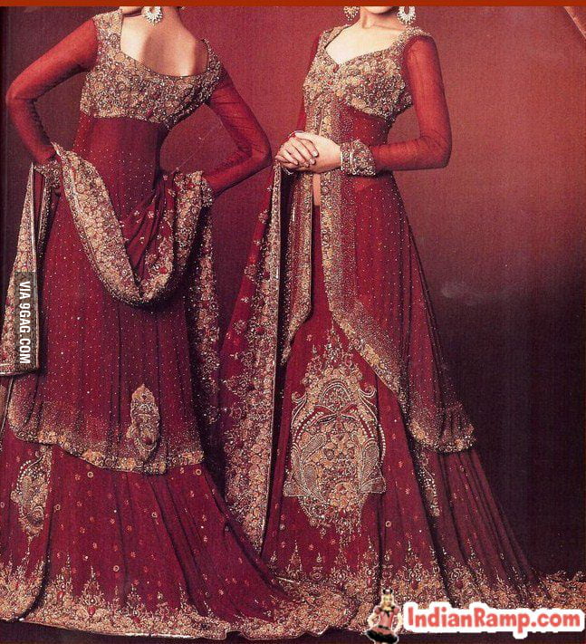 Bridal Lacha Dress Designs, Wedding Lachas, Designer Leheng - 9GAG
