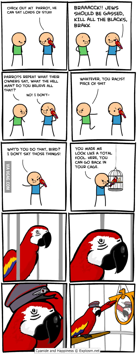 Hitler Parrot - 9GAG