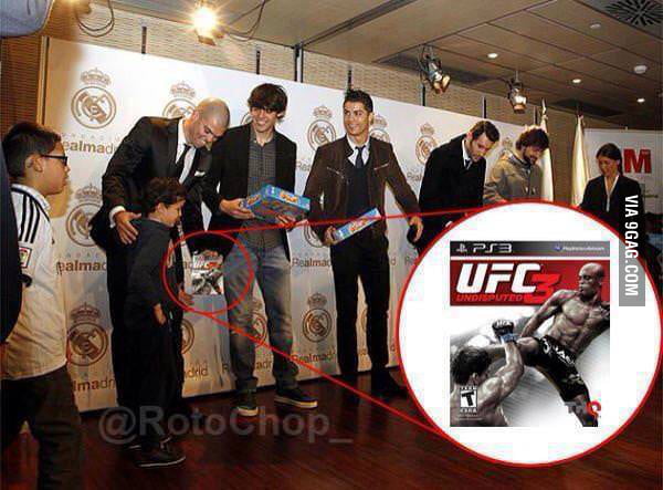 Real Madrid Jackass gives his UFC game - 9GAG
