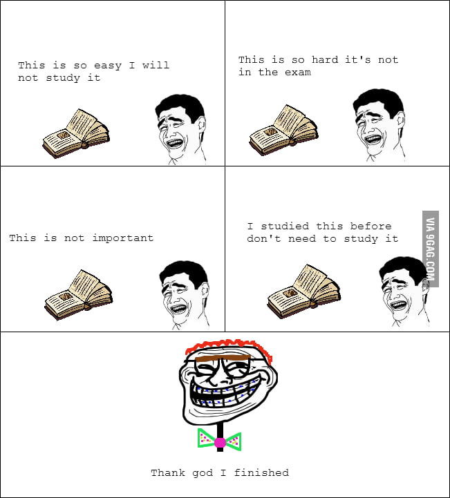 How students study - 9GAG