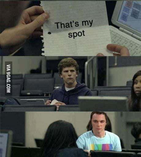 That's my spot - 9GAG