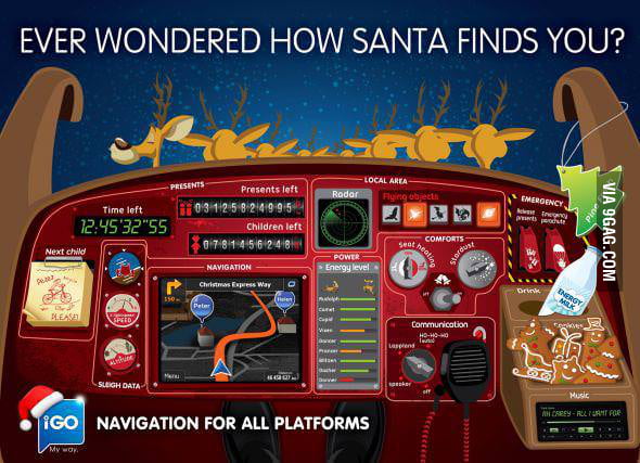 Santa's Sat Nav - 9GAG