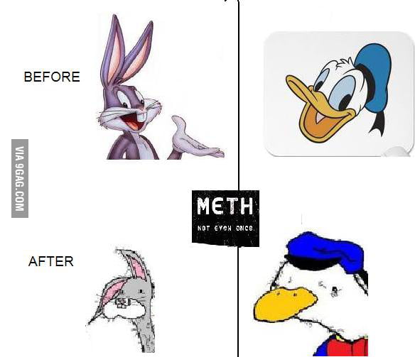 Bugs Bunny and Donald Duck on METH - 9GAG