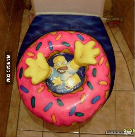 Simpsons toilet bowl - 9GAG