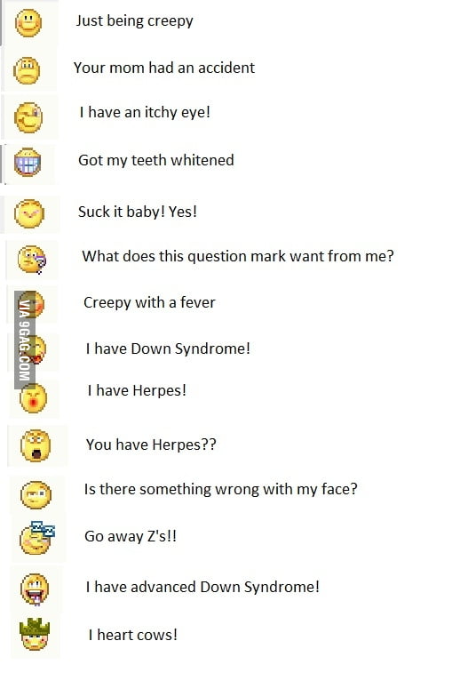 Emoticons: New meanings. - 9GAG