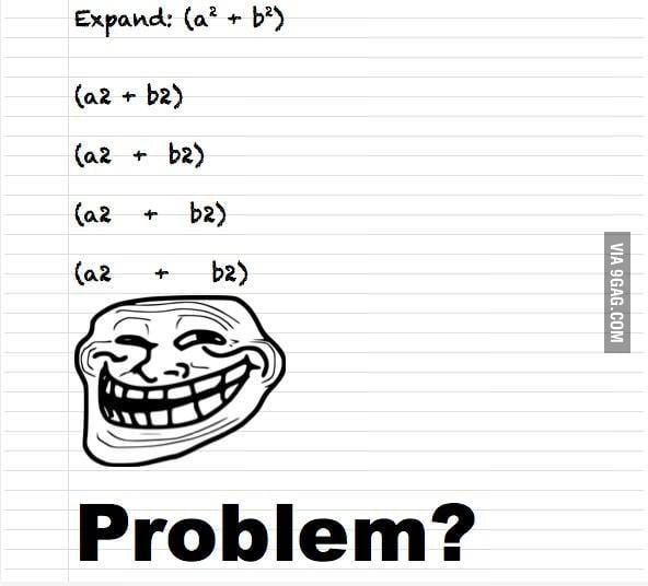 Solving math like a boss - 9GAG