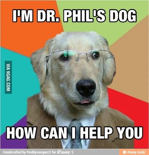 Dr.Phil has a dog - 9GAG